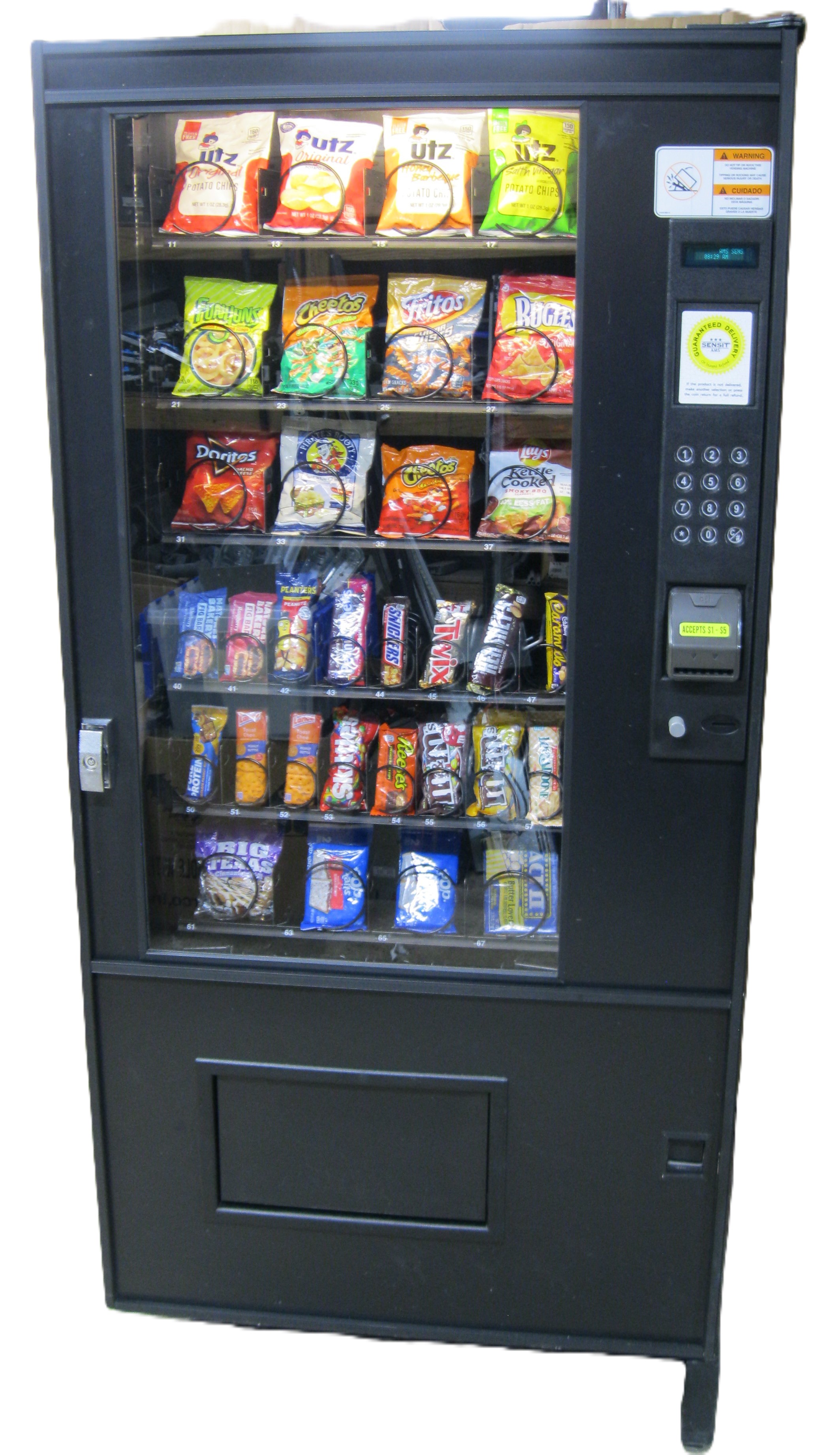 Refurbished AMS 35 Snack Vending Machine - Sensit 2 > AMS Snack Vending Machines > Capital ...